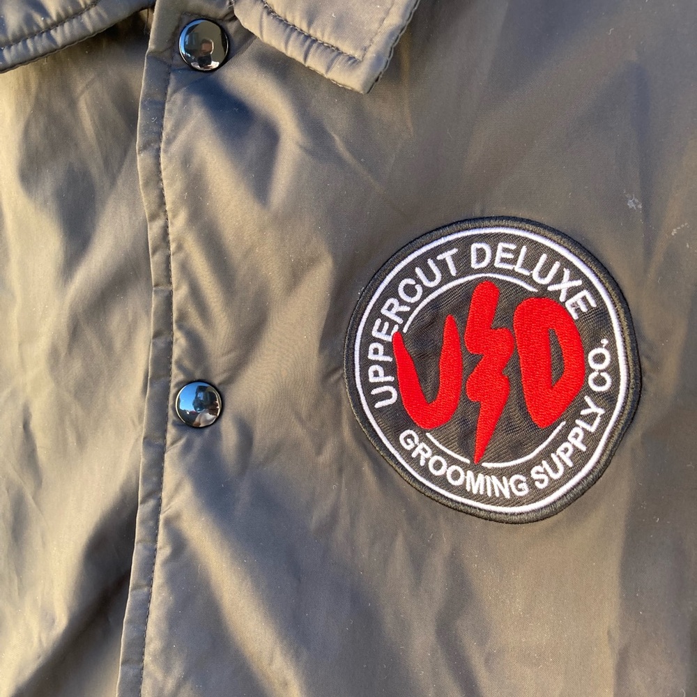 Men's Uppercut Deluxe Black Grooming Logo Button-Fron… - Gem